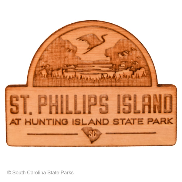 WOODEN SAINT PHILLIPS ISLAND MAGNET - South Carolina State Park Web Store
